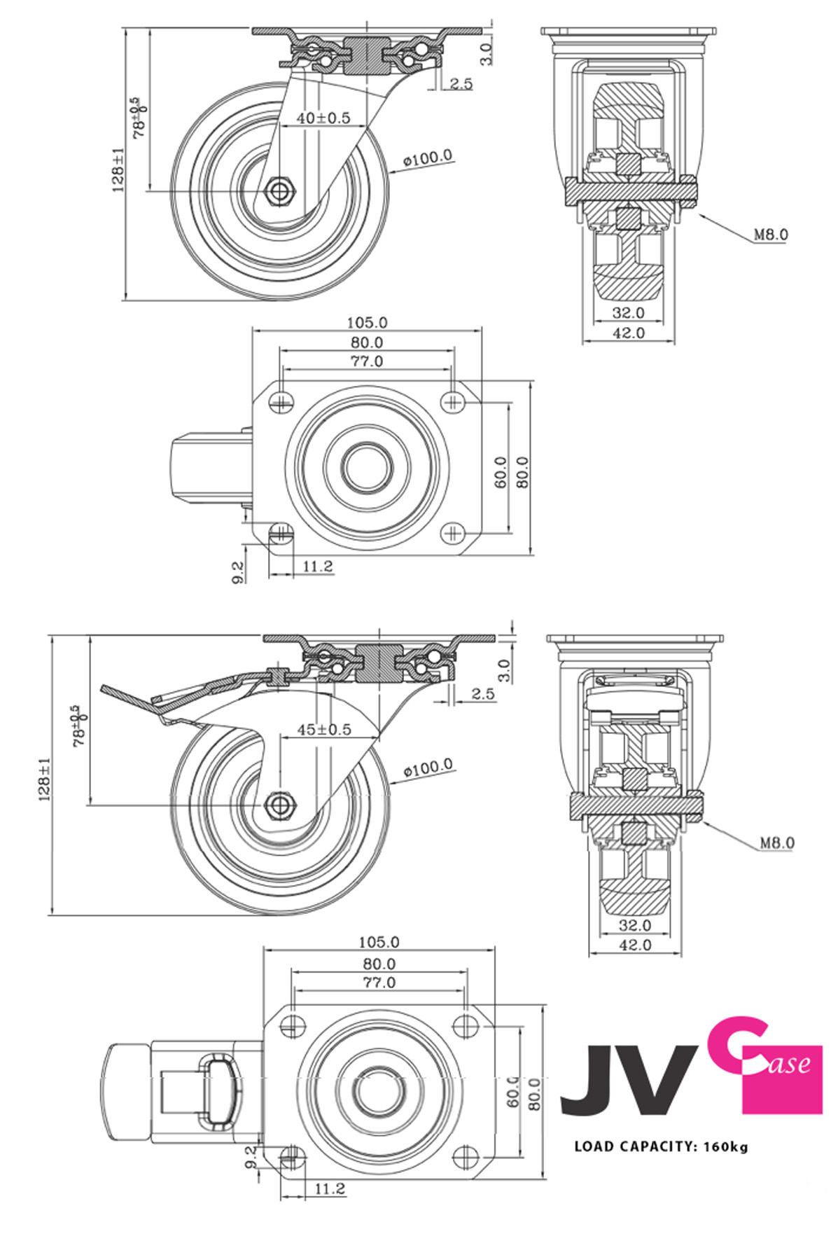 SYNQ - WHEELSET FOR WHEEL BOARD